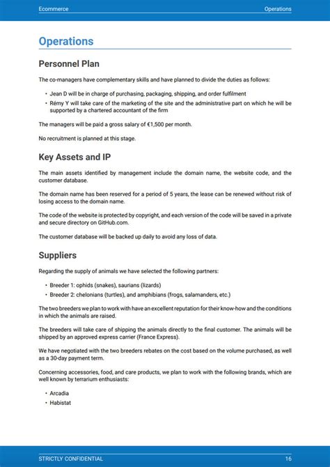 E Commerce Business Plan Template And Forecasting Tool