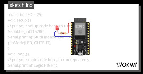 Aktif Low Copy Wokwi ESP32 STM32 Arduino Simulator