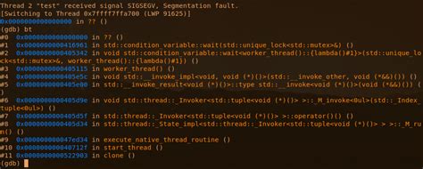 ucona c std condition variable null pointer derreference