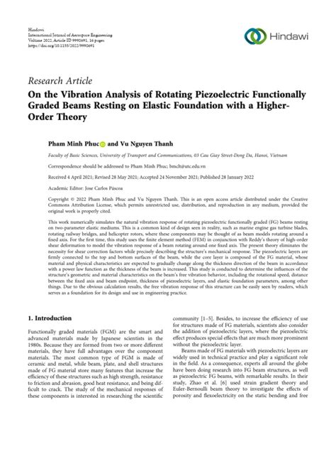 009 Phuc2022 On The Vibration Analysis Of Rotating Piezoelectric Functionally Graded Beams