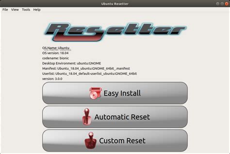 How To Reset Ubuntu VITUX