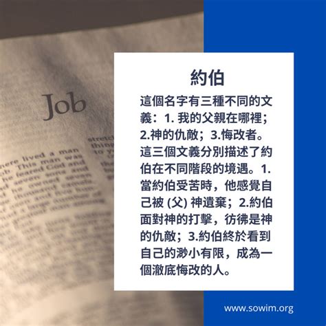 聖經知識 約伯記 多媒體聖經教材製作 播種國際事工