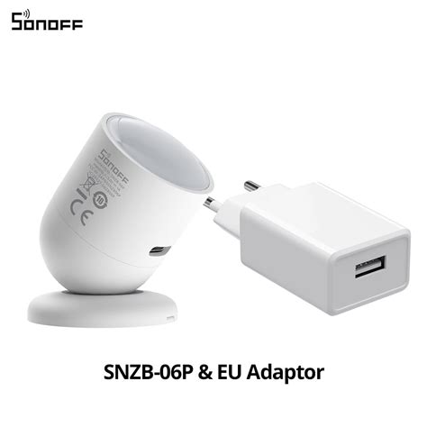 Snzb 06p Zigbee Human Presence Sensor Light Sensing Microwave Radar Smart Home Via Zbbridge P