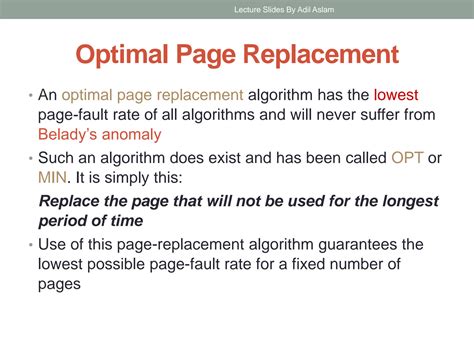 Solution Opt Page Replacement Algorithm With Examples Studypool