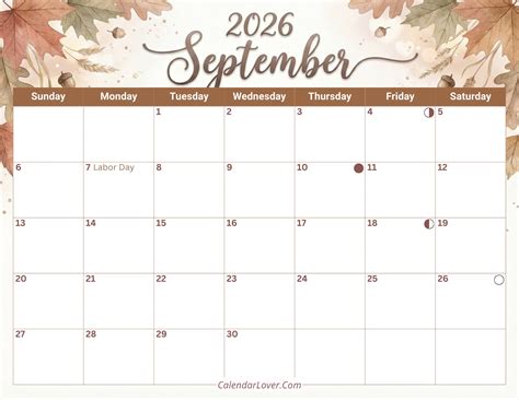 September 2026 Calendar With Holidays United States