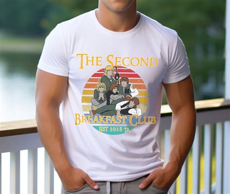 Second Breakfast Club Tshirt Lotrs Hobit Retro Vintage Shirt Unisex Book Shirt Quote T Shirt
