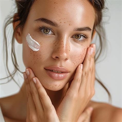 Premium Photo A Woman With Freckles On Her Face And The Freckles On