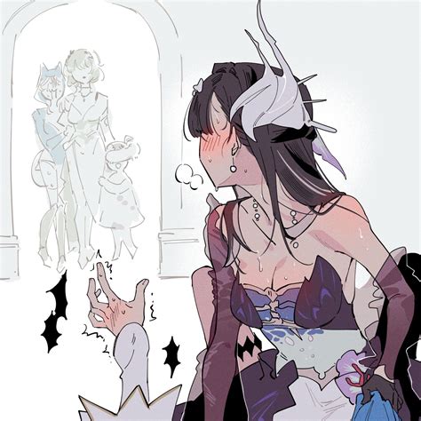 Rule 34 Aglaea Honkai Star Rail Blush Caught Caught In The Act Cerydra Honkai Star Rail