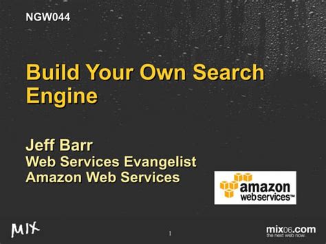 build your own search engine ppt