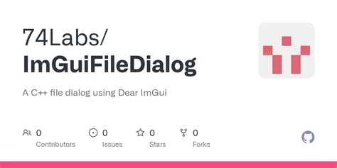 Github 74labsimguifiledialog A C File Dialog Using Dear Imgui