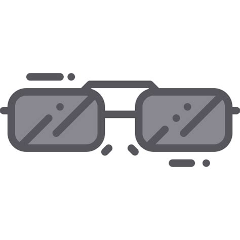 Rectangle Glasses Berkahicon Lineal Color Icon
