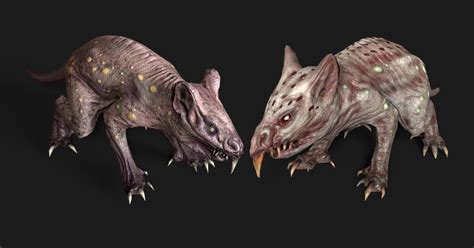 Corrupted Rat Collection 3d Creatures Unity Asset Store