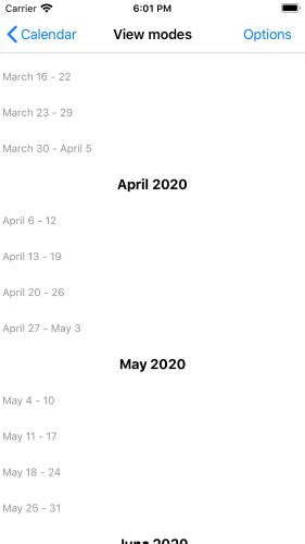 Tkcalendar For Xamarin Ios View Modes Telerik Ui For Xamarinios Documentation Telerik Ui
