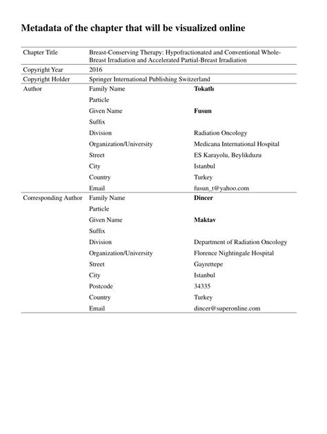Pdf Breast Conserving Therapy Hypofractionated And Conventional Whole Breast Irradiation And