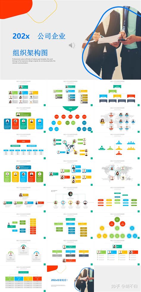 23套企业组织架构ppt模板，限时免费 知乎
