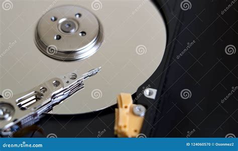 The Internal Structure Of The Hard Disk Close Up Stock Photo Image Of Hardware Harddrive