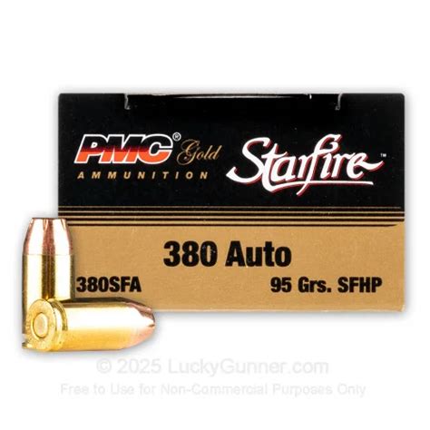 380 Auto 95 Grain Jhp Pmc Starfire 20 Rounds