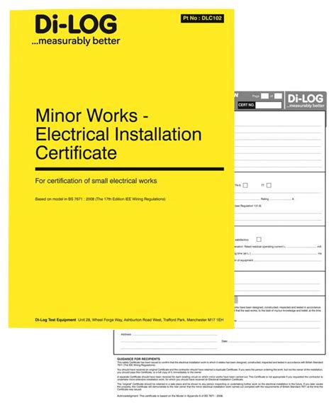 Electrical Certificates Part 1 Overview And Minor Wor