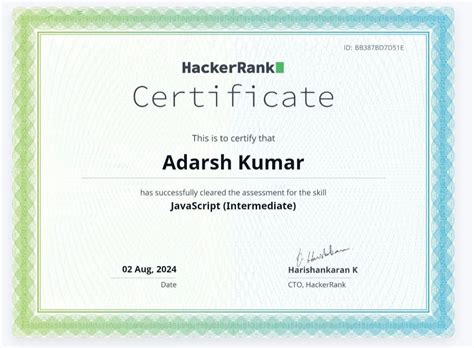 adarsh kumar on linkedin hackerrank javascript coding