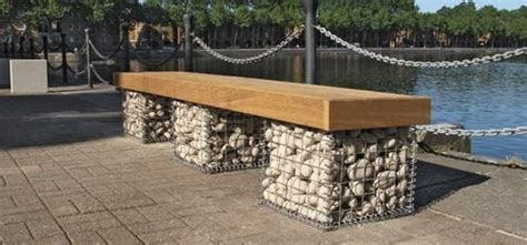 Gabion Bench Outdoor Gabion Seating Solutions
