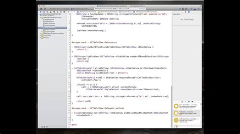 Ios Tutorial Uirefreshcontrol With A Uitableviewcontroller Using Storyboards And Xcode 5 Part
