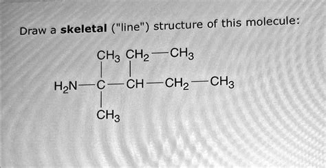 solved draw a skeletal line structure of this molecule draw a