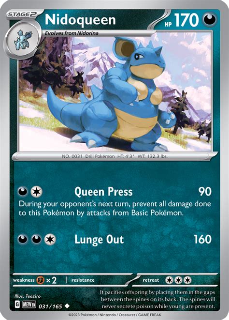 Nidoqueen 151 31 Bulbapedia The Community Driven Pokémon Encyclopedia