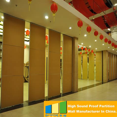 Hotel Operable Wall Wedding Partition Banquet Hall For Folding Partition Movable Partition And