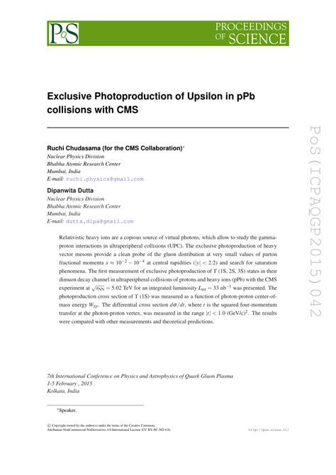 Pdf Exclusive Photoproduction Of Upsilon In Ppb Collisions With The Cms
