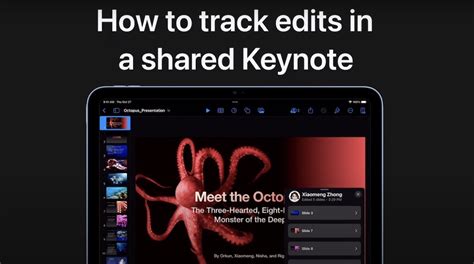 How To Track Edits In A Shared Keynote Video Iphone In Canada