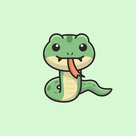 뱀 만화 귀여운