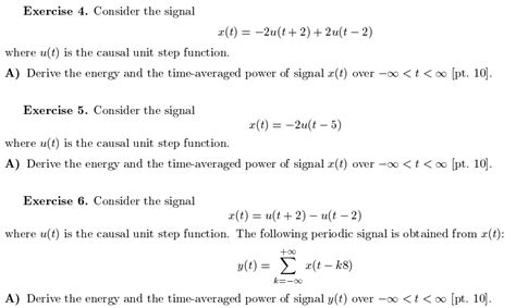 Solved Exercise Consider The Discrete Time Signal A Chegg