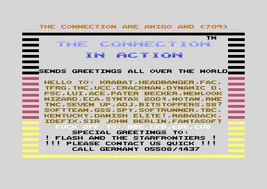 CSDb Greeting Card By The Connection CSDb Greeting Card By The Connection