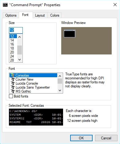 Changing Font Size In A Command Prompt Window Tips Net
