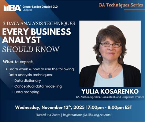 businessanalysis dataanalysis iiba professionaldevelopment freeevent batechniques iiba® glo