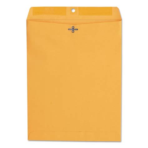 Universal Kraft Clasp Envelope 28 Lb Bond Weight Kraft 97 Square Flap Clasp Gummed Closure