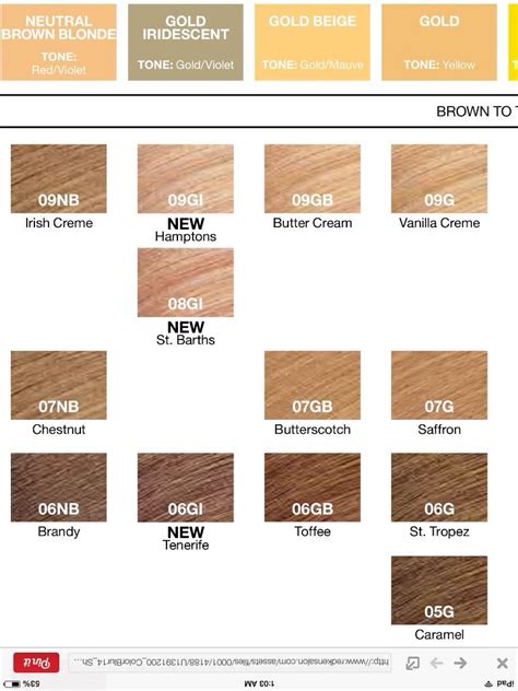 Redken Shades Eq Color Chart 9p