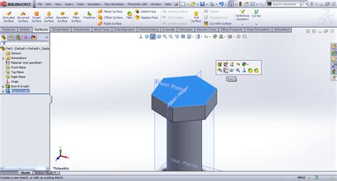 Tutorial Modeling Unified Screw Threads On Bolt In Solidworks