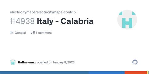 Italy Calabria · Discussion 4938 · Electricitymapselectricitymaps Contrib · Github