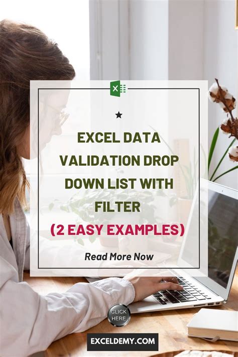 Excel Data Validation Drop Down List With Filter 2 Examples