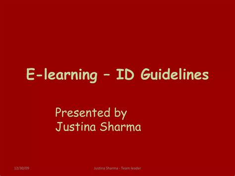 E Learning Objectives Ppt