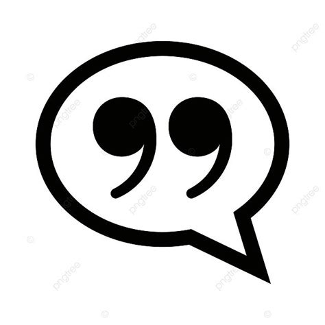 Quotation Balloon Icon Double Quotation Marks Vectors Quoting Bubble