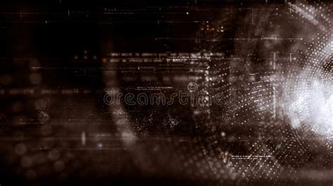 Futuristic Matrix Data Simulation Hud Background Stock Image Image Of Interface Neural 276388003