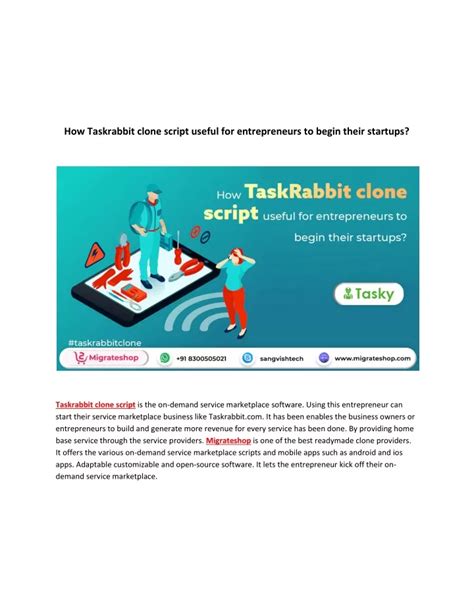 Ppt How Taskrabbit Clone Script Useful For Entrepreneurs To Begin Their Startups Powerpoint