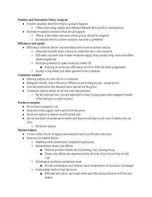 Econ 2A Chapter 1 Notes Economics The Study Of People In The Ordinary Business Of Life Money