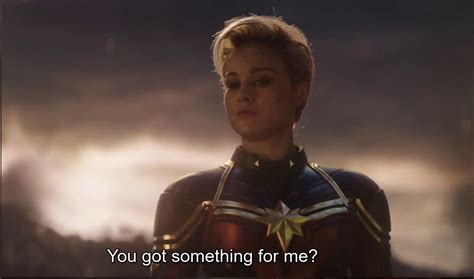 Captain Marvel Got Something For Me Blank Template Imgflip