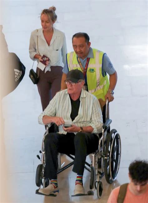 David Hasselhoff 72 Sparks Concern In Wheelchair At Airport After Ex