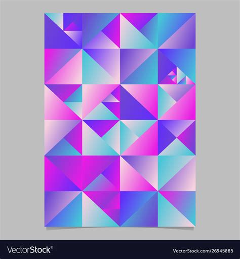 Geometrical Abstract Polygonal Triangle Brochure Vector Image