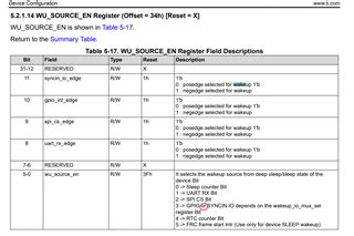 AWRL6432 Deep Sleep Wakeup Source Enable Sensors Forum Sensors