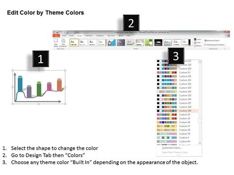 1114 Colored Graph For Business And Finance Data Analysis Powerpoint